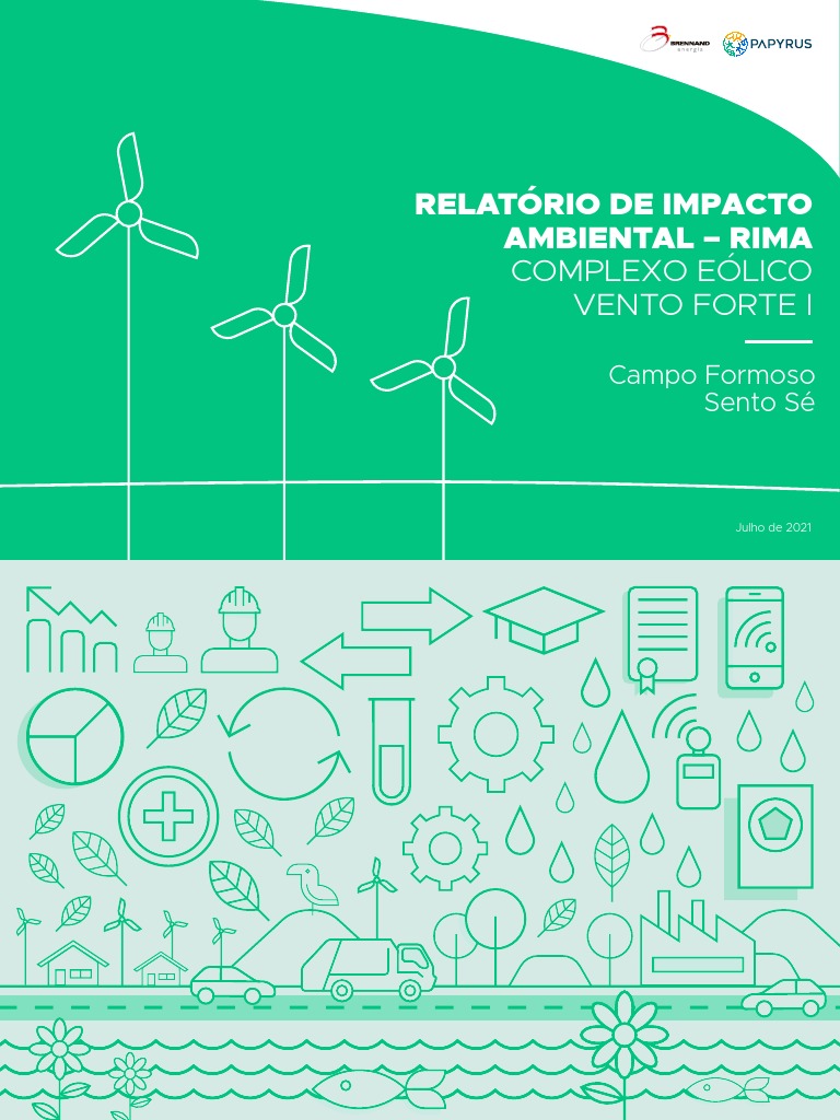 Brennand Vento Forte I Relatrio de Impacto Ambiental | PDF | Turbina ...