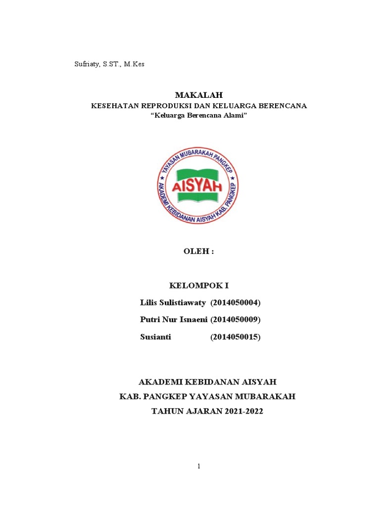 Metode Keluarga Berencana Alami | PDF
