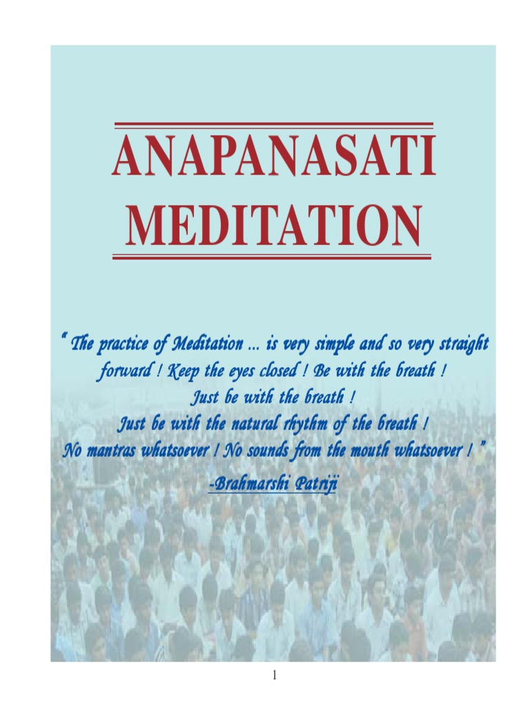 Anapanasati | PDF | Meditation | Soul