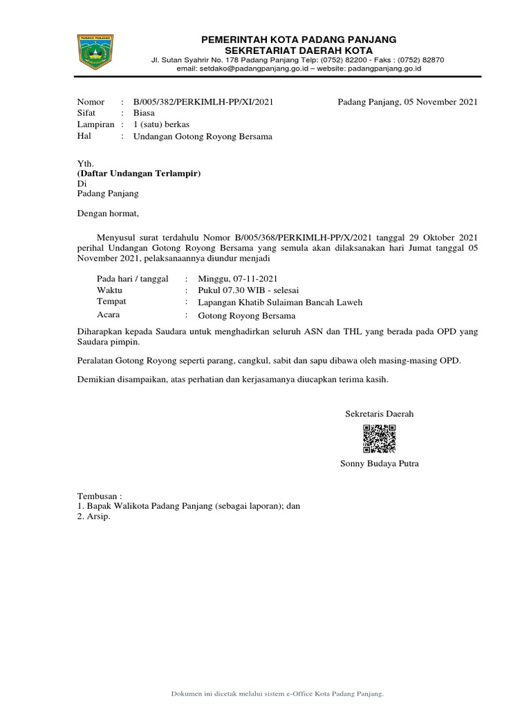 Undangan Goro MTQ | PDF