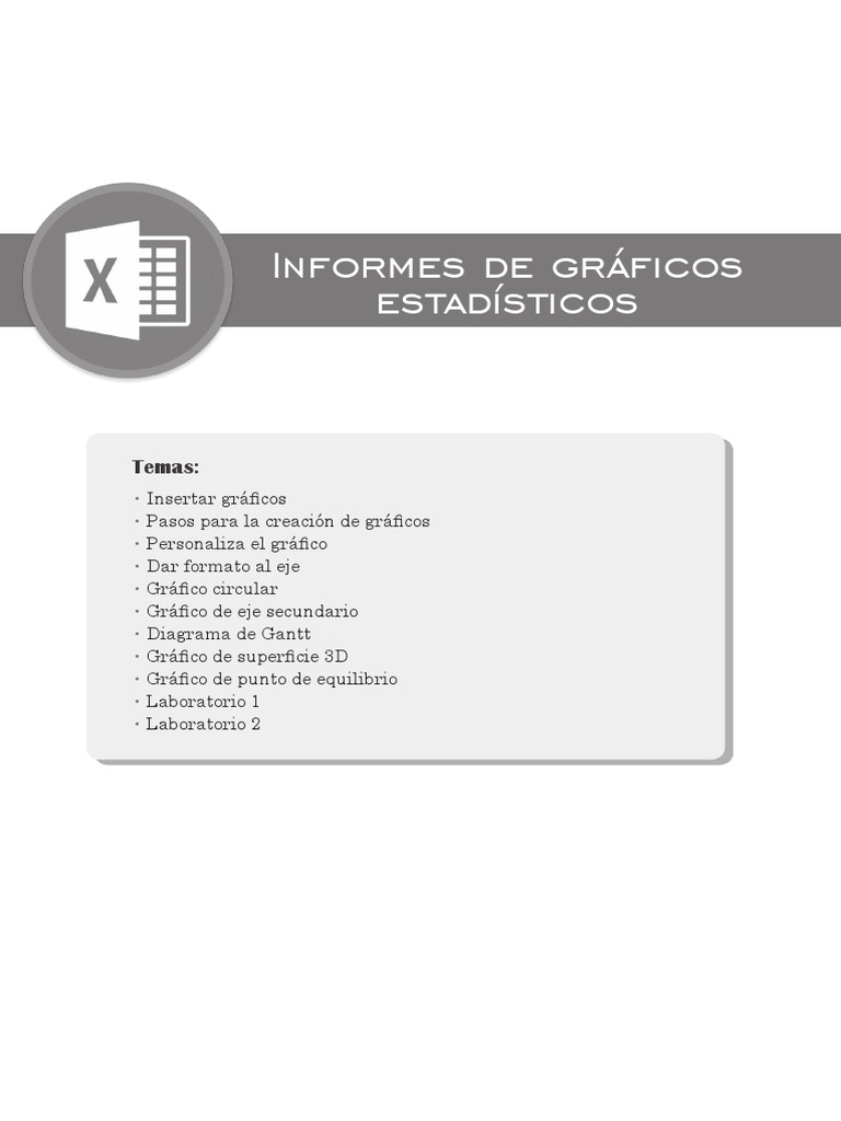 Guía de Gráficos en Excel 2016 | PDF | Microsoft Excel | Estadísticas
