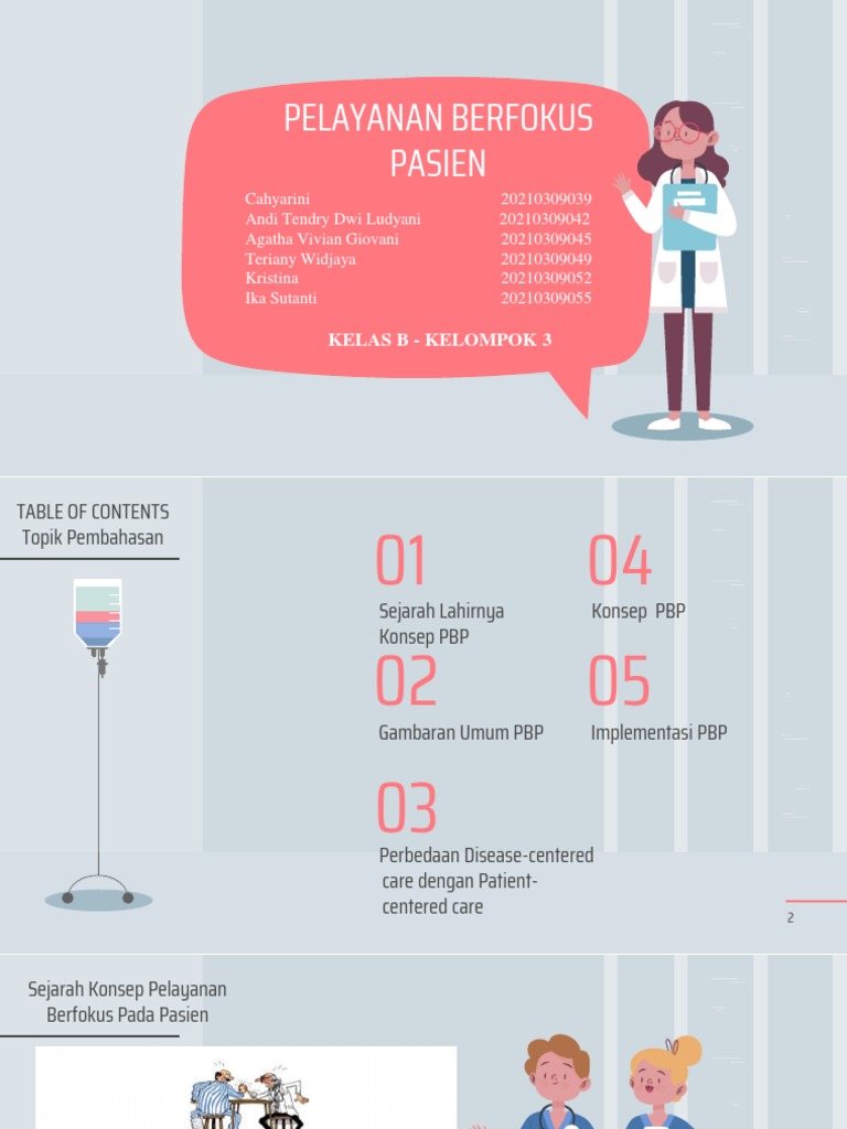 TUGAS KEL 3 KELAS B, PBP (Pelayanan Berfokus Pasien) | PDF
