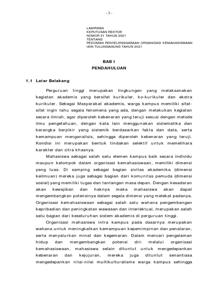 PEDOMAN ORGANISASI KEMAHASISWAAN | PDF PEDOMAN ORGANISASI KEMAHASISWAAN | PDF
