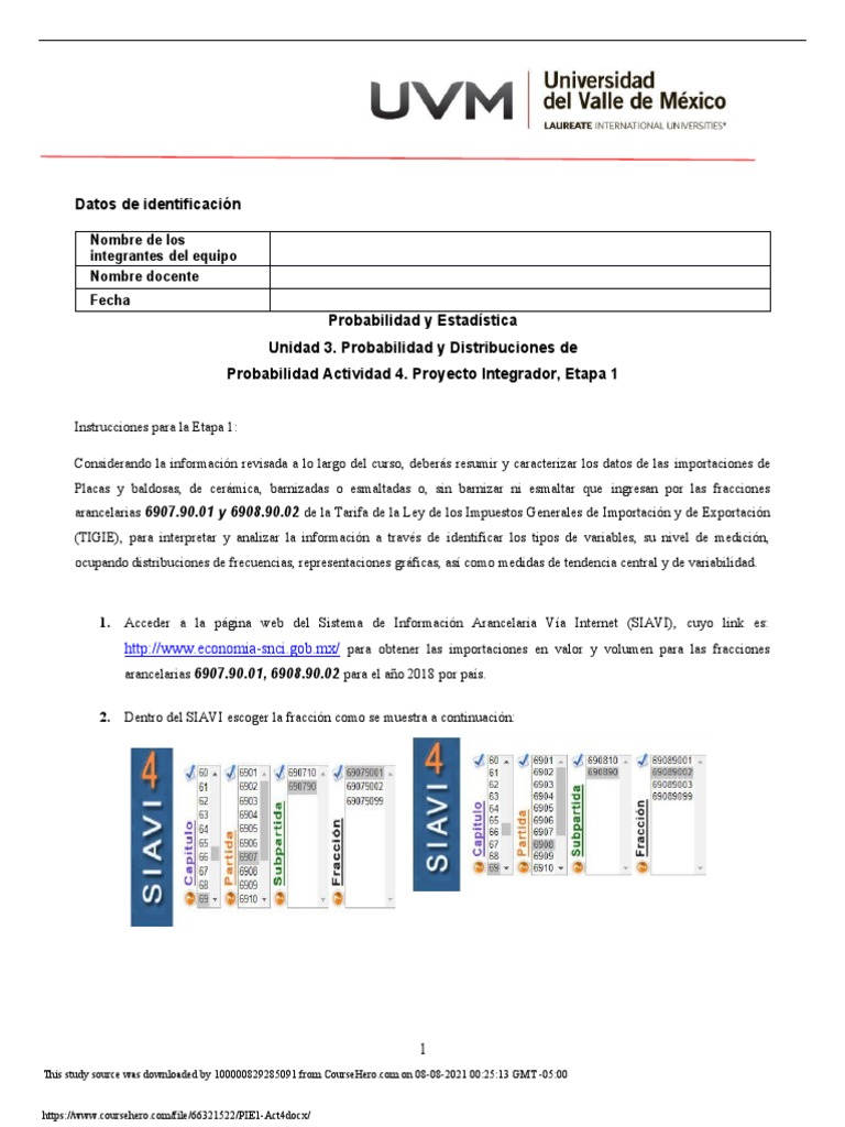 PIE1 - Act4 Term | PDF | Estadísticas | Desviación Estándar