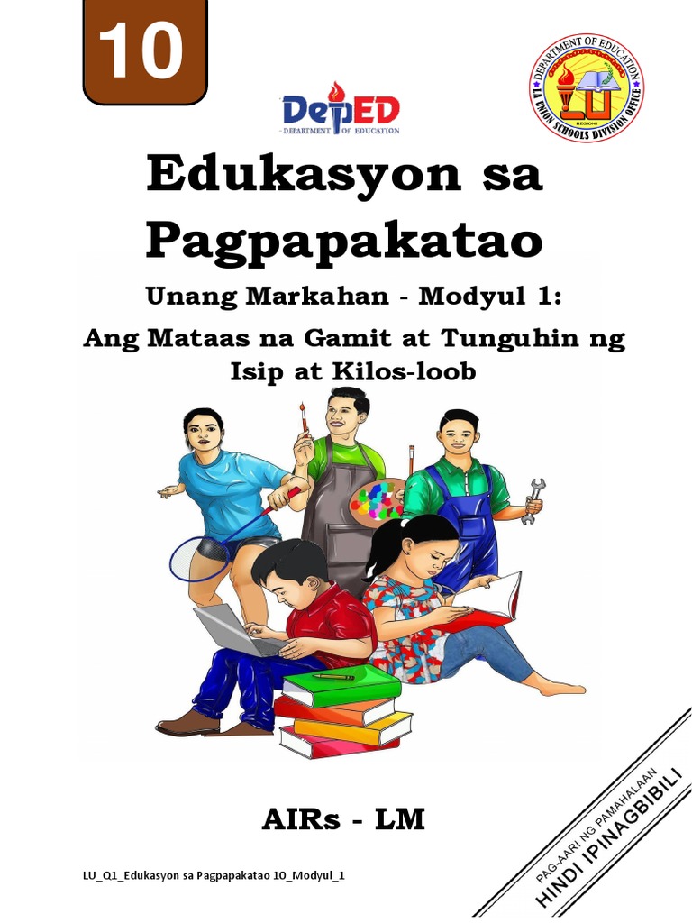 ESP 10 Unang - Markahan Modyul 1 | PDF