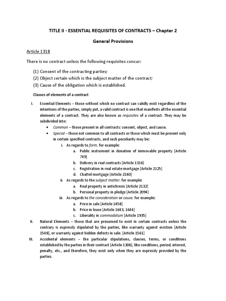 CONTRACTS - Chapter 2, Section 1 | PDF | Offer And Acceptance | Misrepresentation