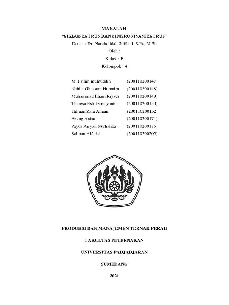Siklus Estrus dan Sinkronisasi Sapi | PDF