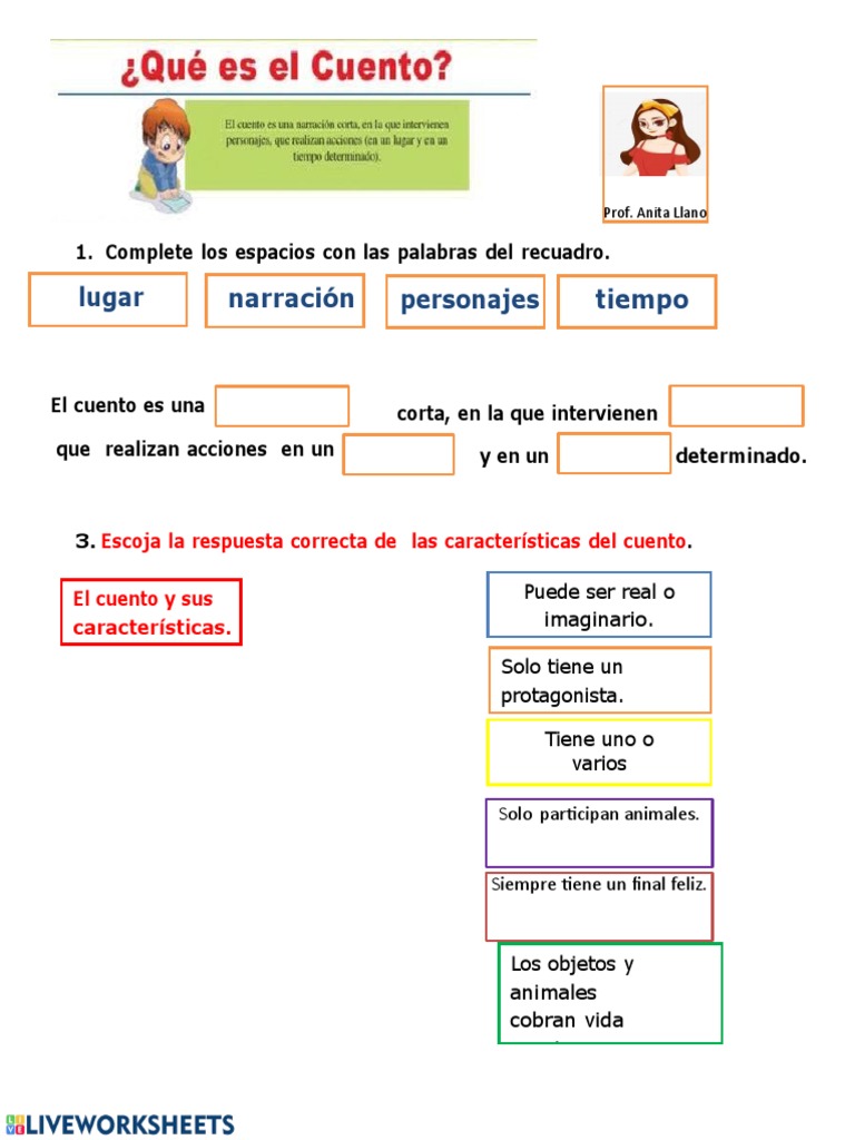 Características del Cuento para Niños | PDF | Ficción general