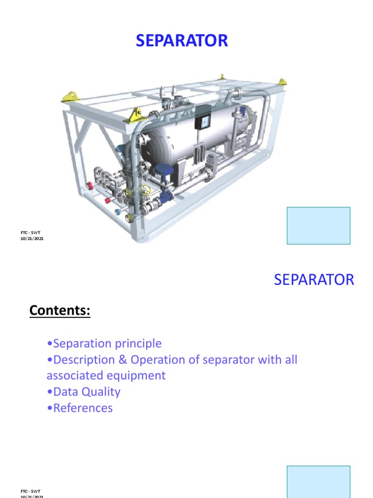 Separator Principles and Operations Guide | PDF | Valve | Mechanical ...