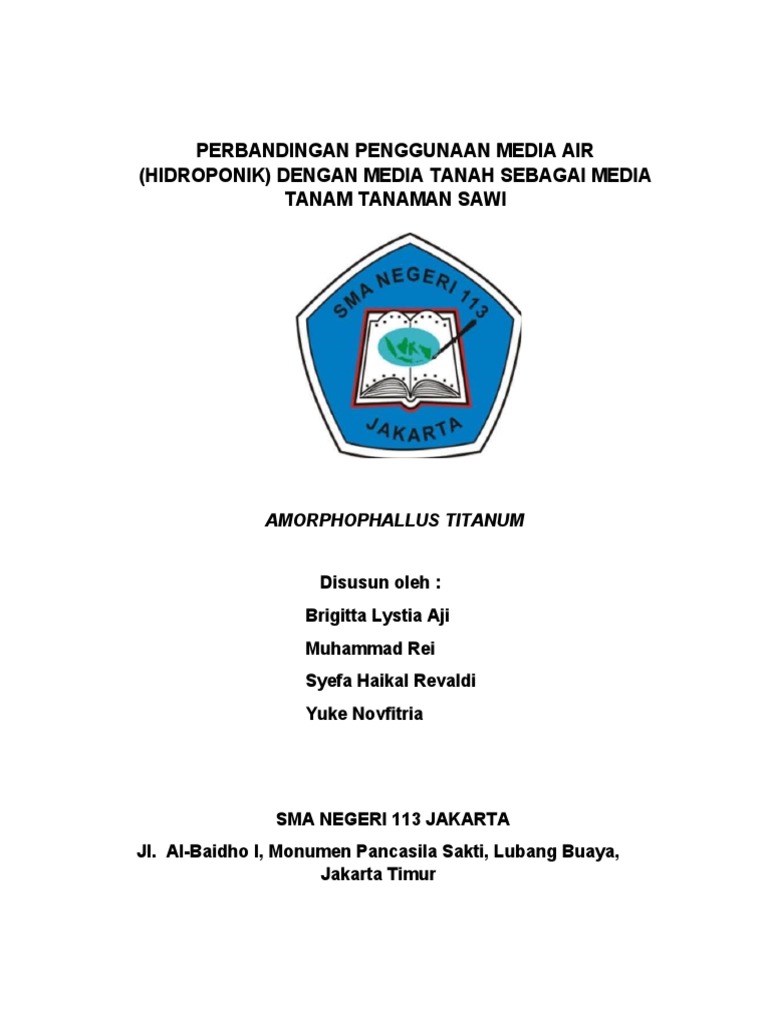 Proposal Laporan Penelitian Biologi Revisi | PDF