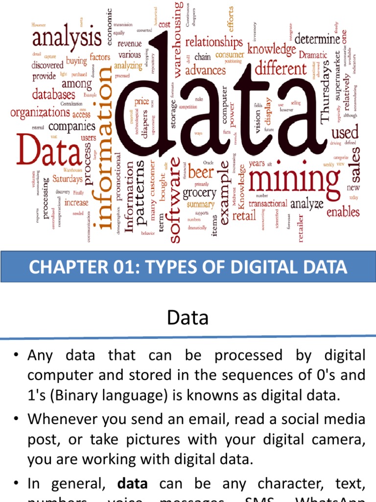 Chapter 01: Types of Digital Data | PDF | Analytics | Big Data