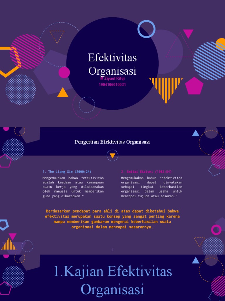 Efektivitas Organisasi | PDF | Karier & Perkembangan