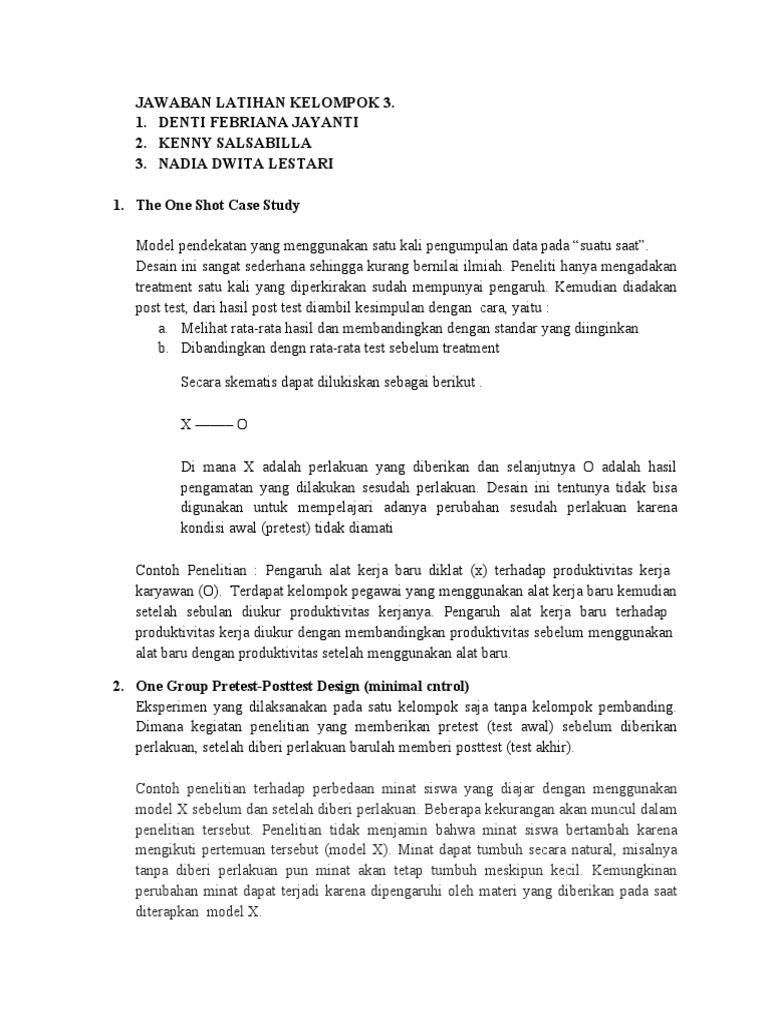 Latihan Metodologi 3 | PDF | Metode & Bahan Ajar | Komputer