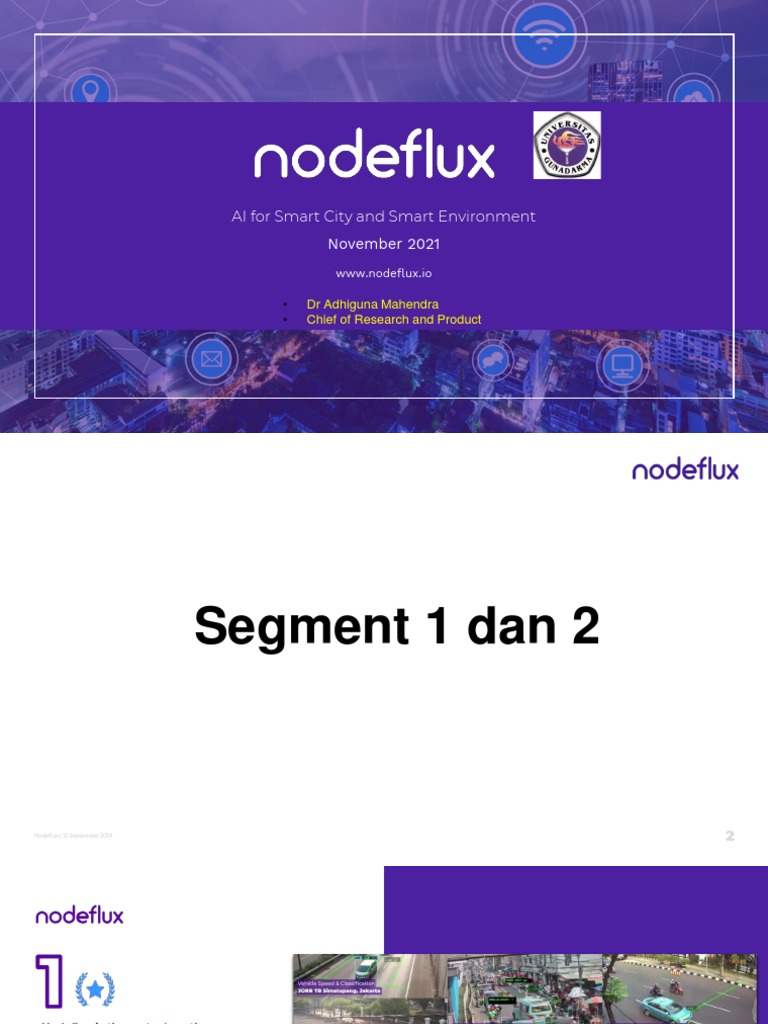 M7 Nodeflux-AI Vision For Smart City and Smart Environment-Gunadarma TV | PDF | Surveillance | Waste