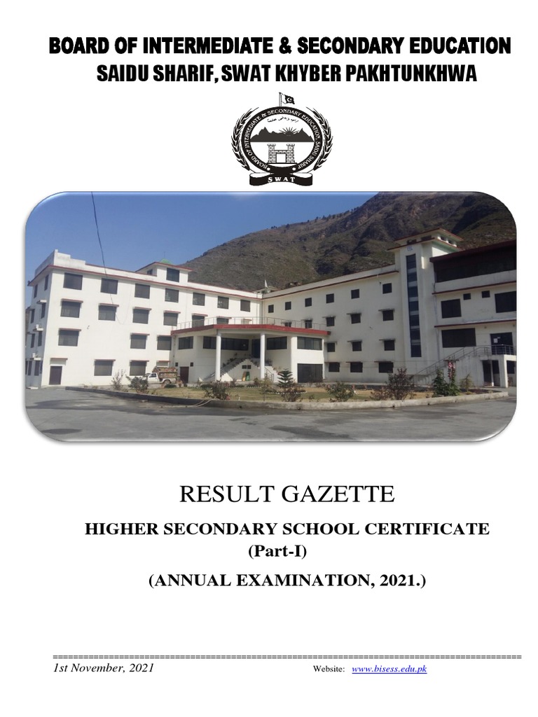 HSSC Result Part-I | PDF | Educational Stages