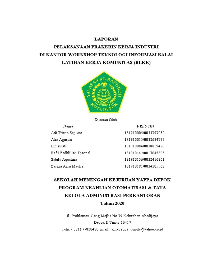 Cover Laporan Print Jadi | PDF