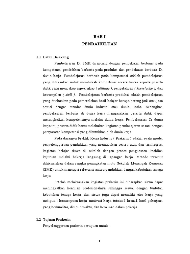 1.1BAB - I - Print Siap | PDF