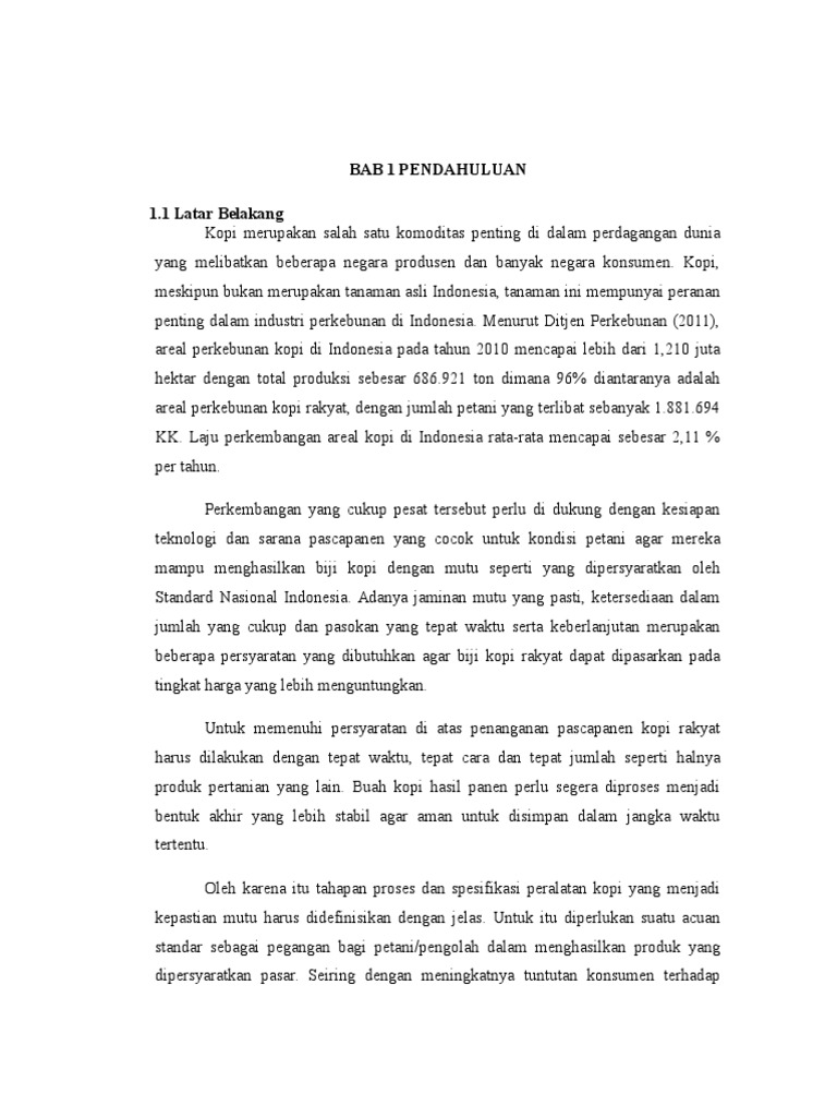 Laporan Kopi Robusta Fix PDF Free | PDF