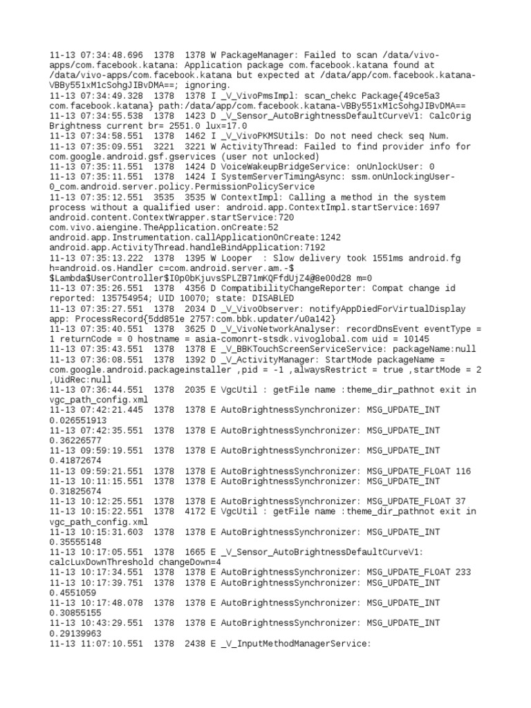 Log | Download Free PDF | Android (Operating System) | System Software