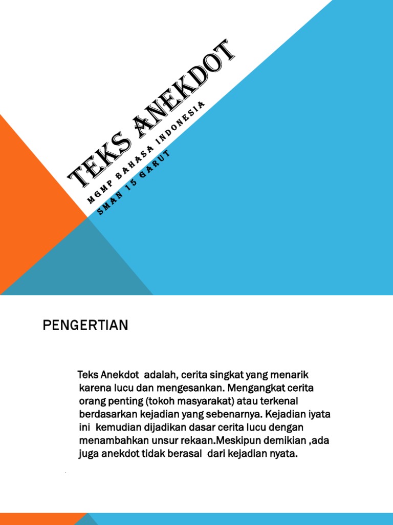 Teks Anekdot | PDF