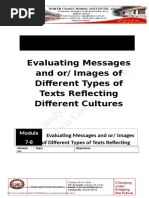 Week 6-9, Lesson 3-2 - Evaluating Messages and or Images of Different ...
