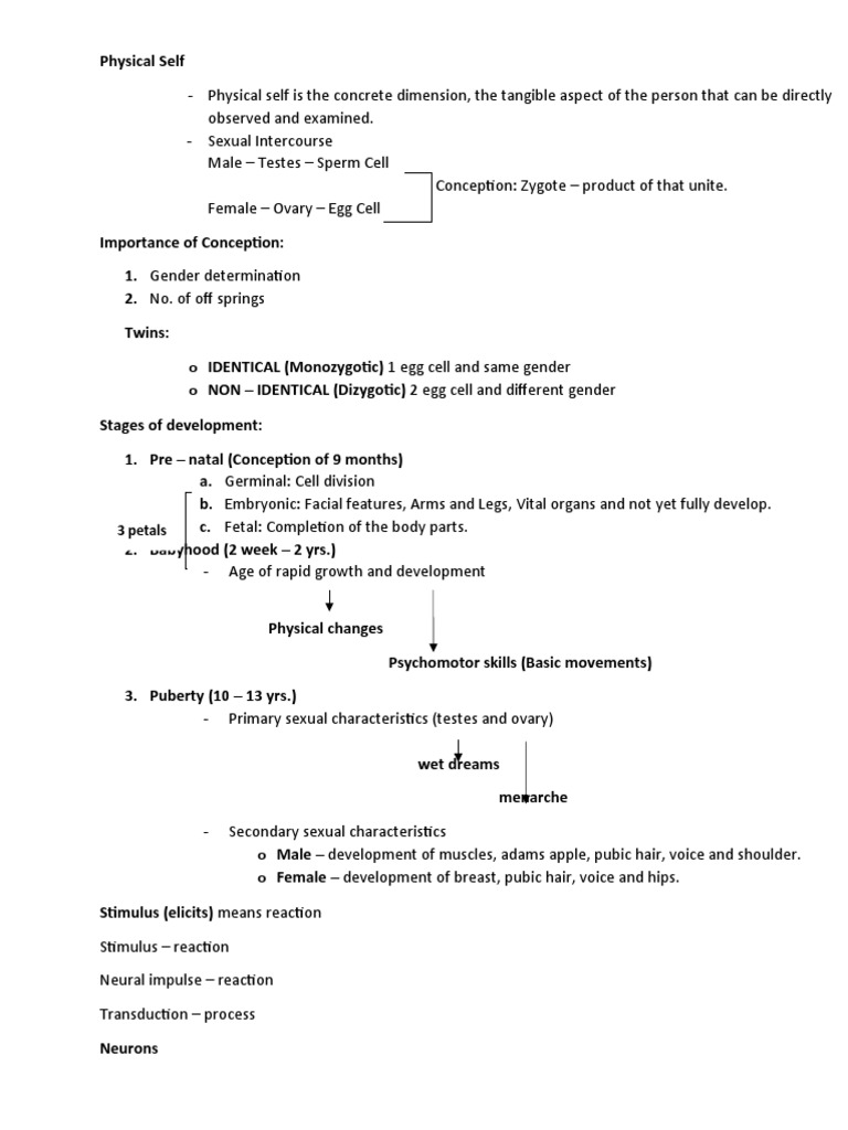 Uts Physical Self | Download Free PDF | Nervous System | Senses