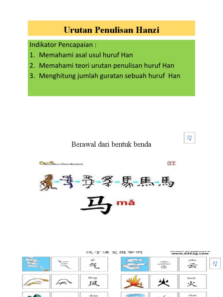 Urutan Penulisan Hanzi | PDF