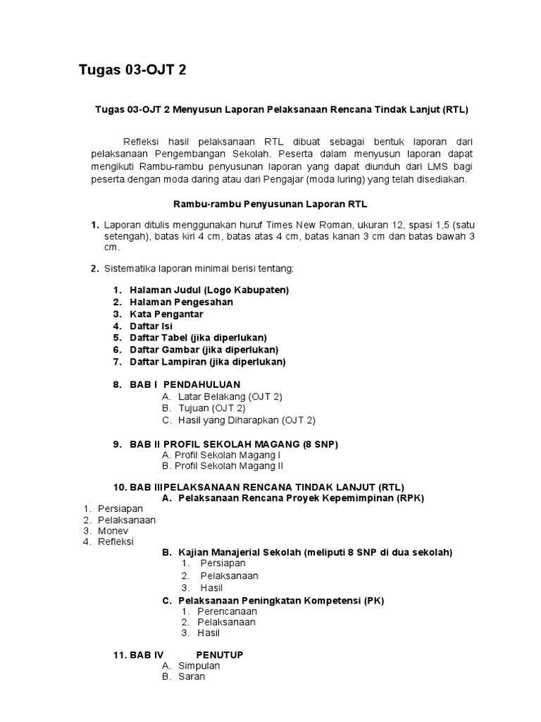 Tugas 03-Ojt 2-CKS - 2021 | PDF