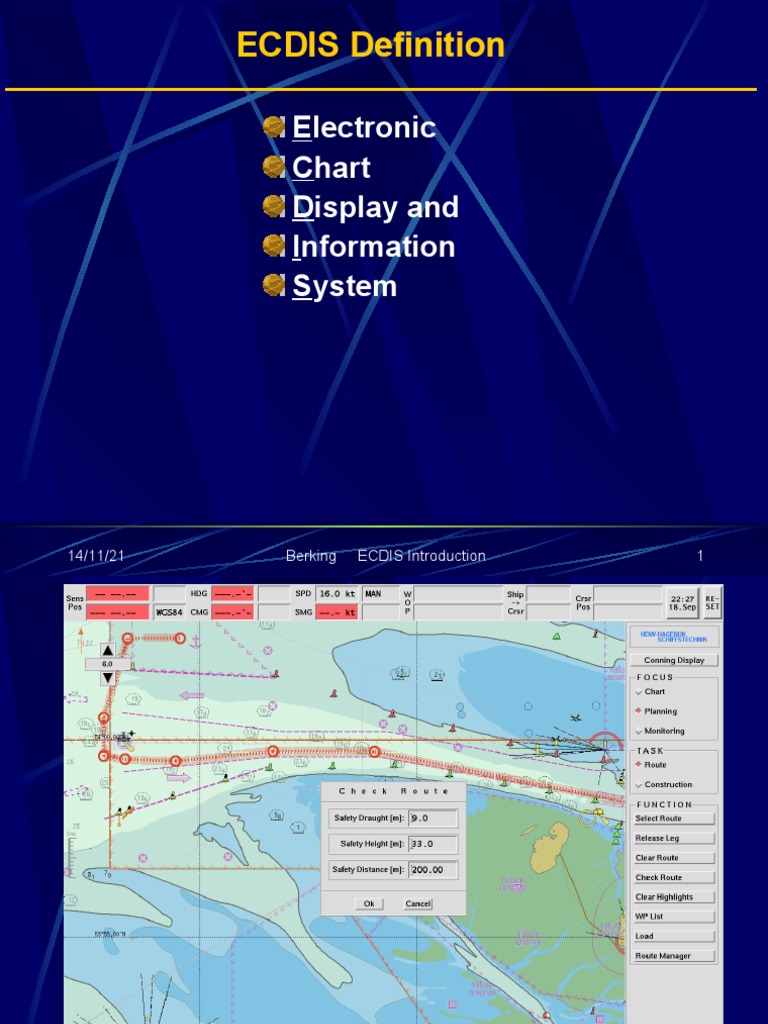 ECDIS Definition: Electronic Chart Display and Information System | PDF ...