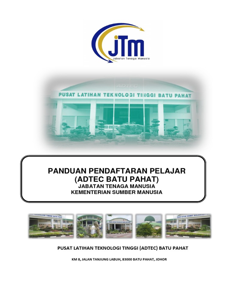 Panduan Daftar ADTEC Batu Pahat | PDF