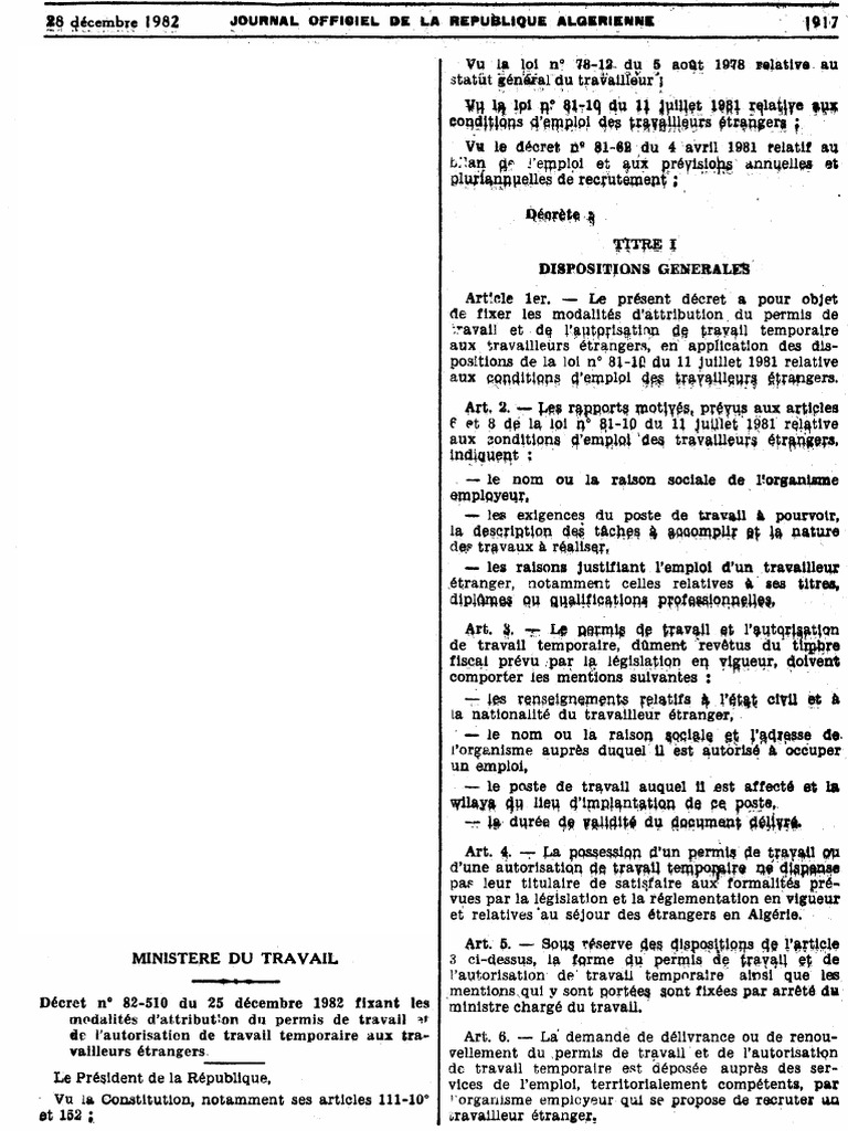 Décret N°82-510 | PDF