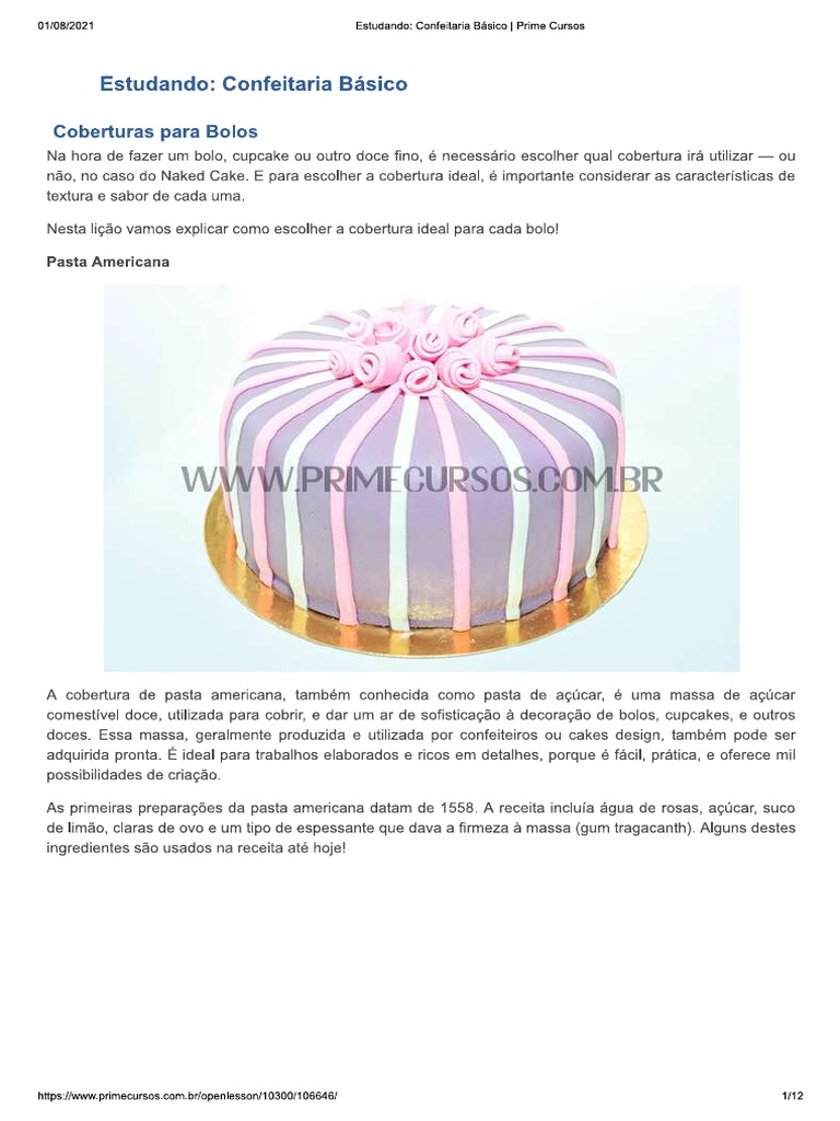 Coberturas para Bolos | PDF
