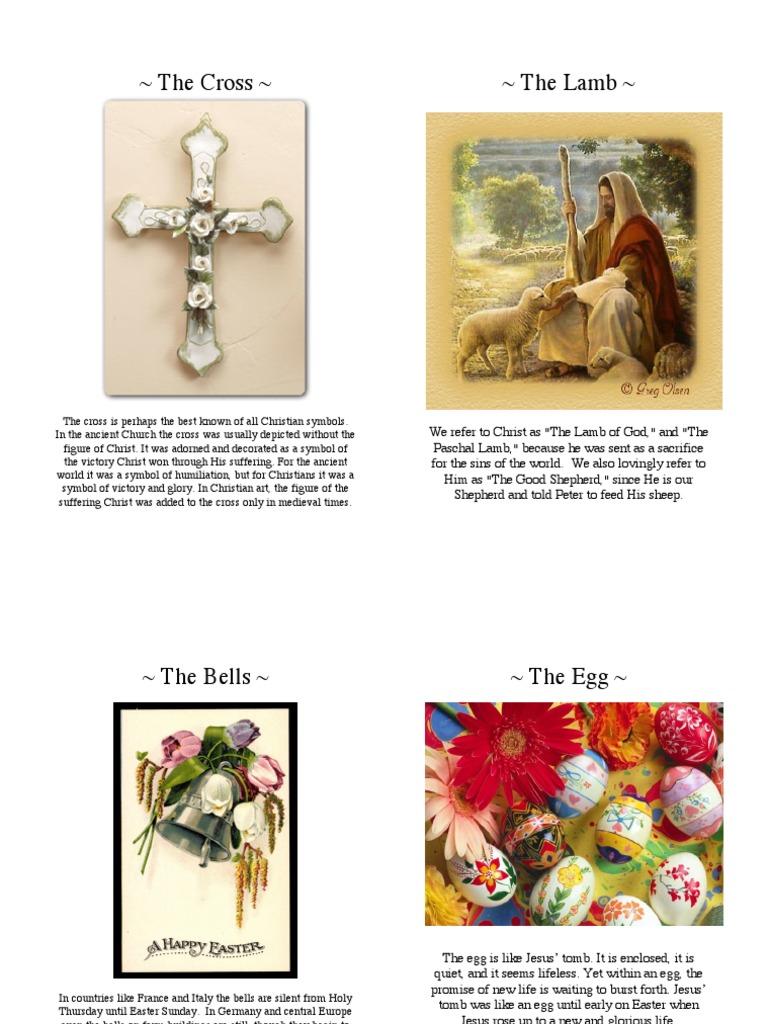 Easter Symbols | PDF | Easter | Lamb Of God