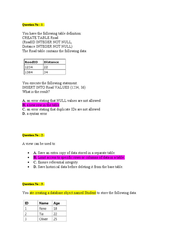 Soal Exam Labs Fix | PDF | Database Index | Relational Database