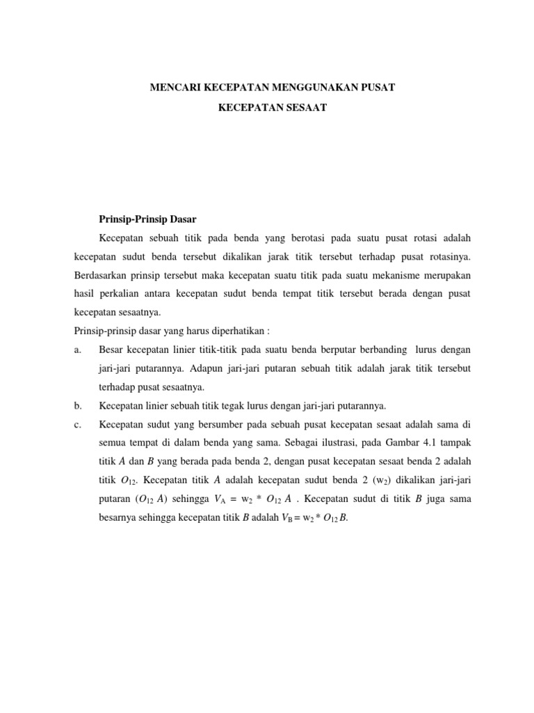 RPS Kinematika Dan Dinamika 1 2 | PDF