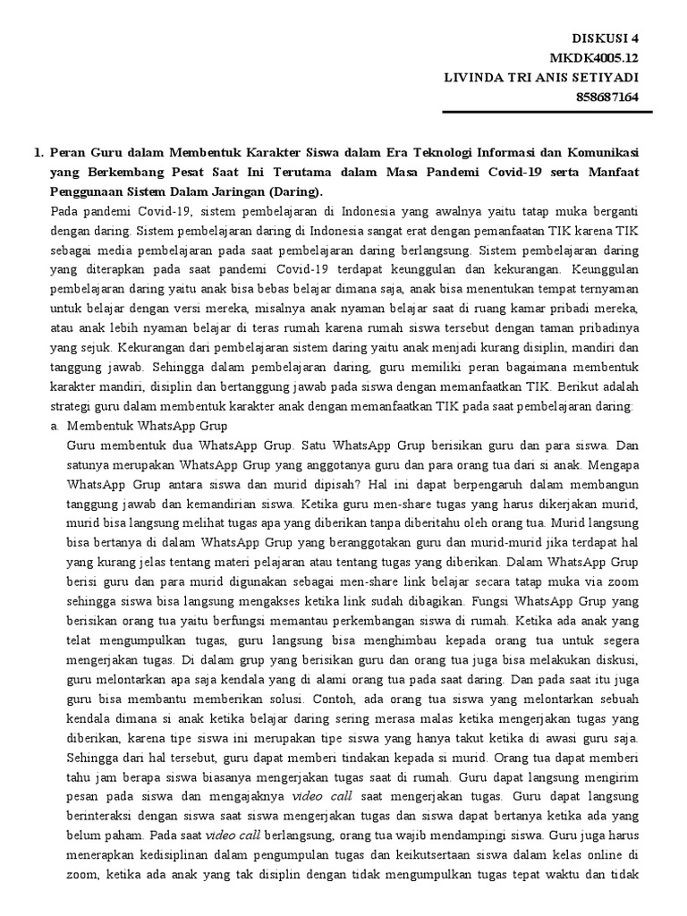 Diskusi 5 | PDF | Ilmu Sosial