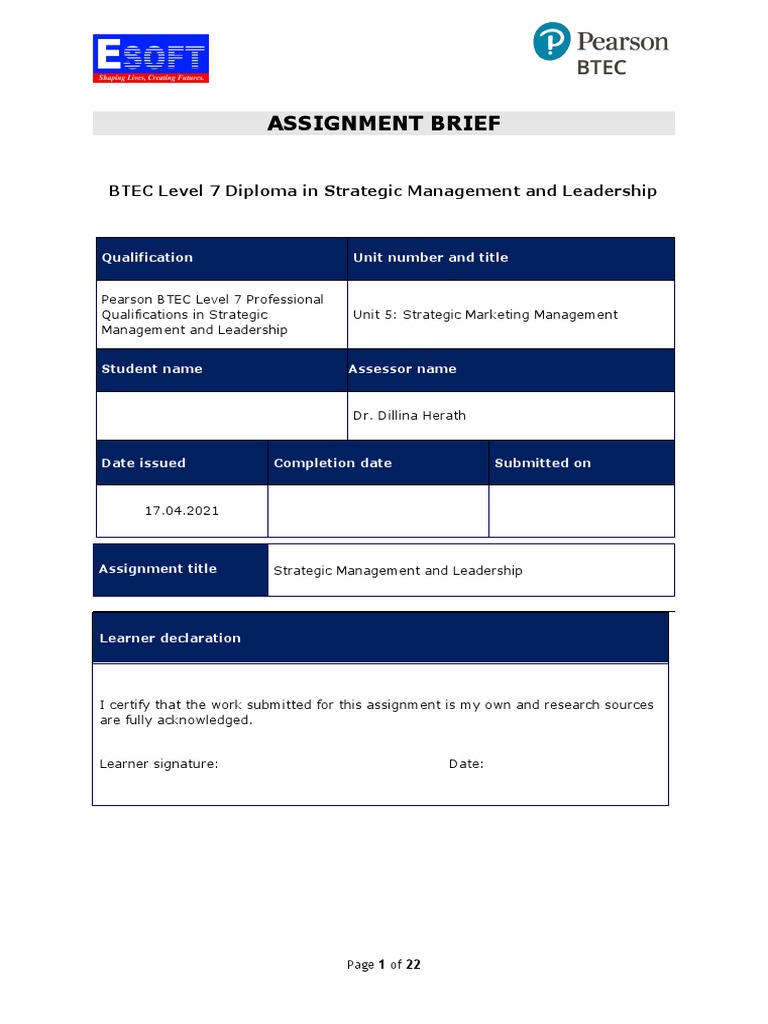 1197-1620196040957-Assignment Brief With Structure - SMM - V1.3 | PDF ...