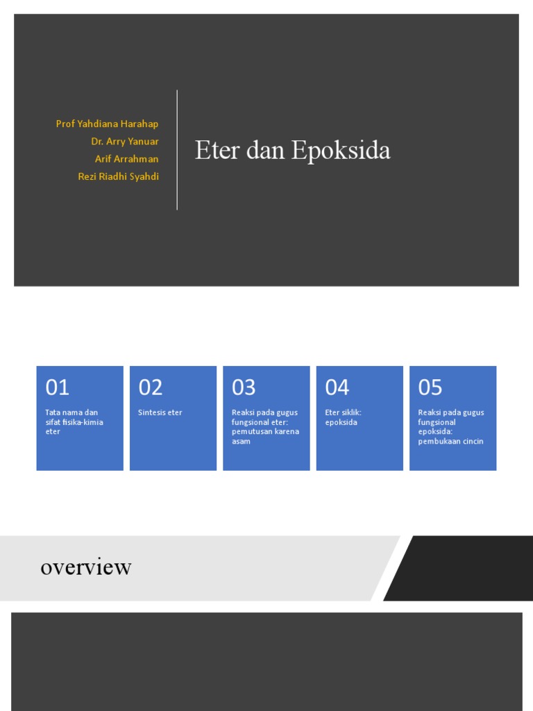 Eter Dan Epoksida - REV04 - AY | PDF | Sains & Matematika