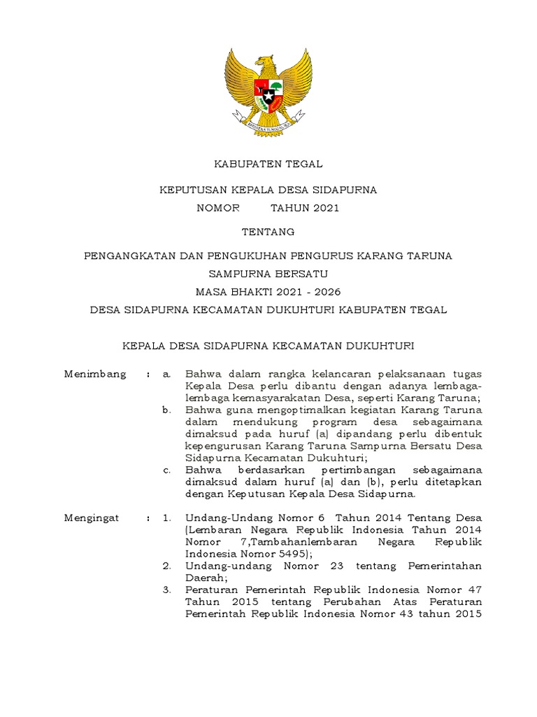 SK Katar Sampurna Bersatu 2021 - 2026 | PDF