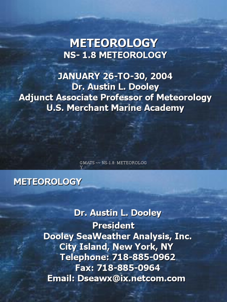 Meteorology 1 | PDF | Meteorology | Weather