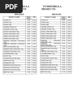 CDO Products Price List 2025 | PDF | Pork | Southeast Asian Cuisine