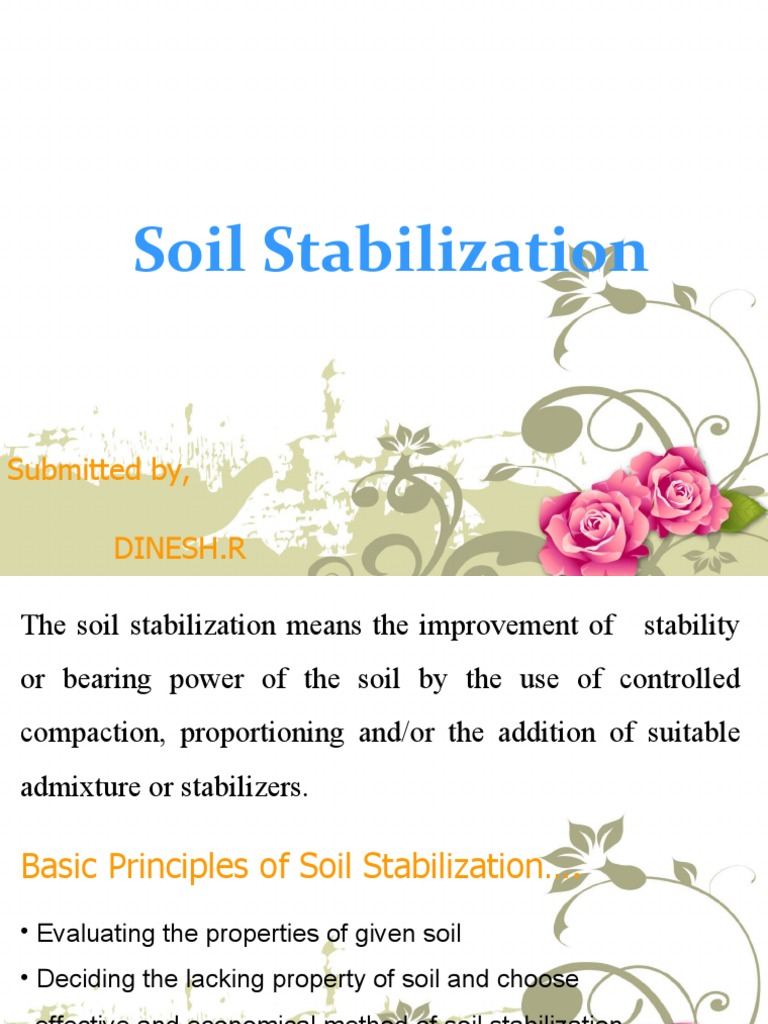 Soil Stabilization Techniques Explained | PDF | Soil | Cement