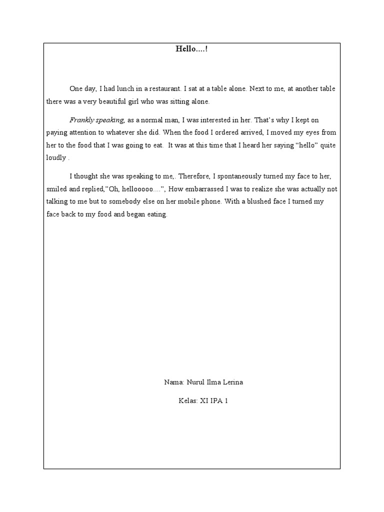 Funny Story | PDF