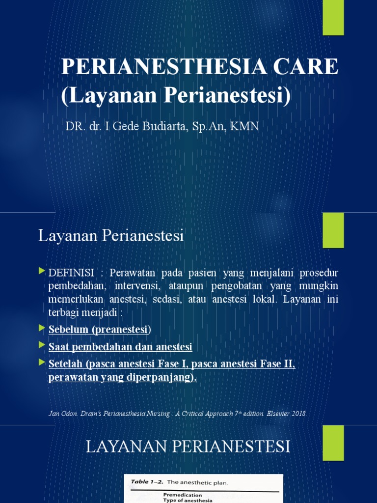 Perianesthesia Care | PDF | Pengembangan Diri | Kesehatan Holistik