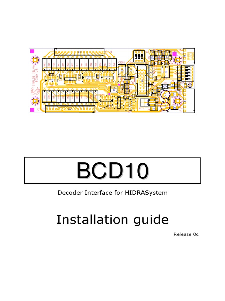 Installation Guide Bcd10 r0c | PDF | Bit | Binary Coded Decimal