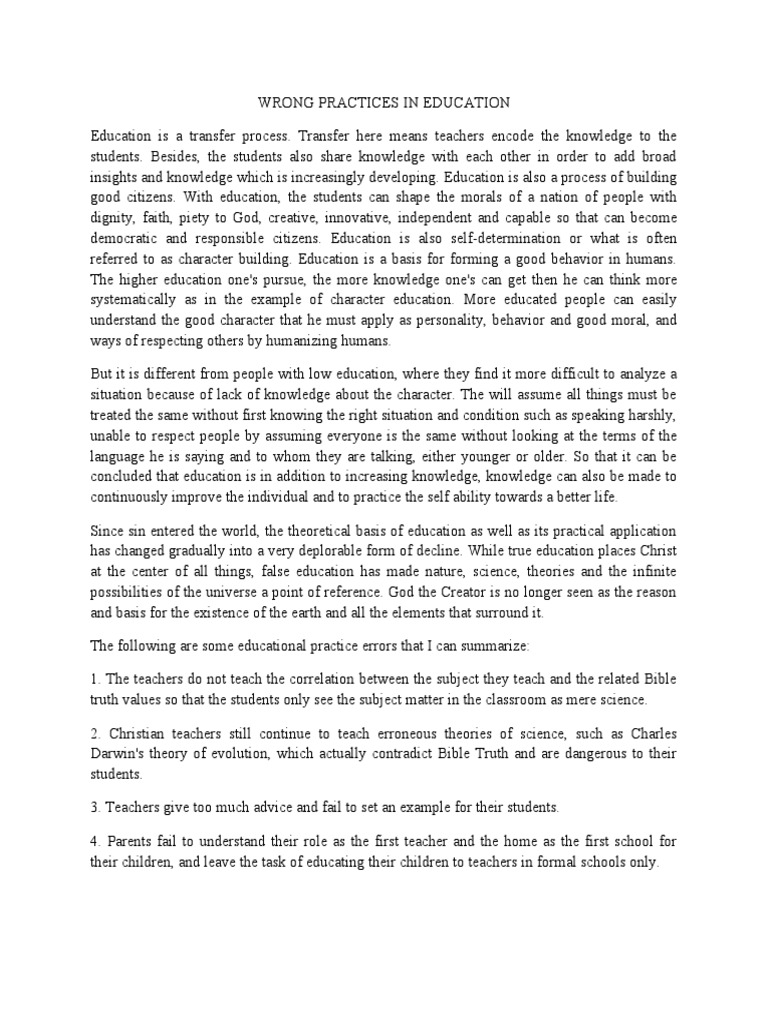 Wrong Practices-Wps Office | PDF | Theory | Truth