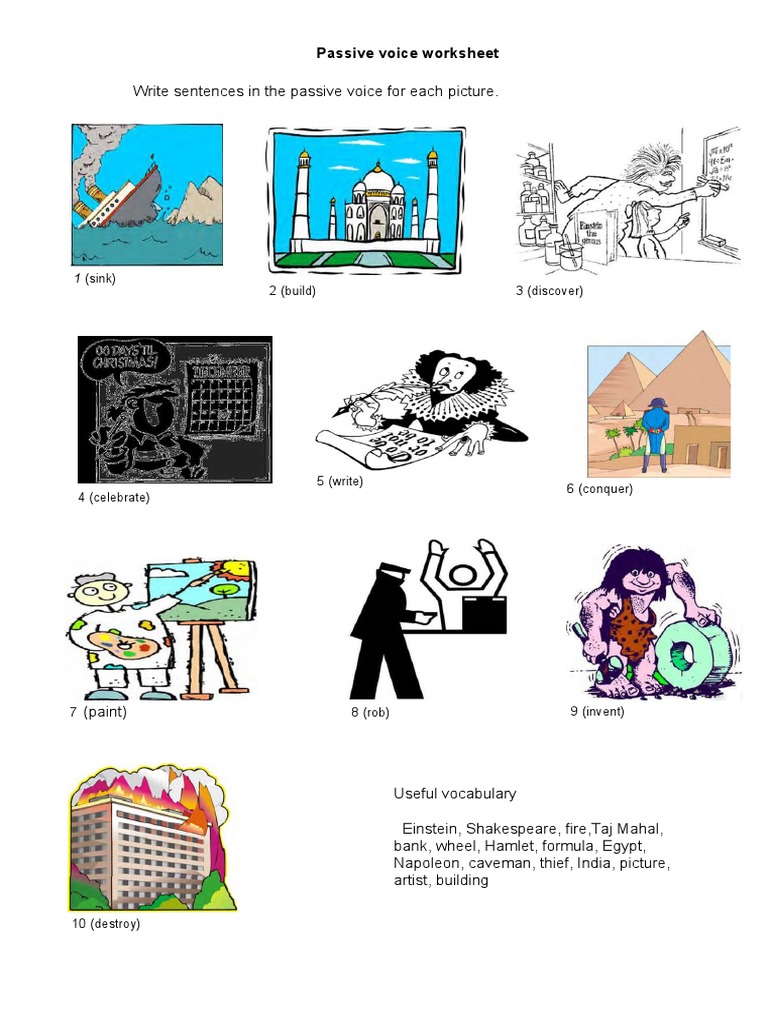 Passive Voice-Exercises | PDF