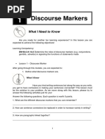 Discourse Markers List PDF With Examples | PDF | Berry | Discourse