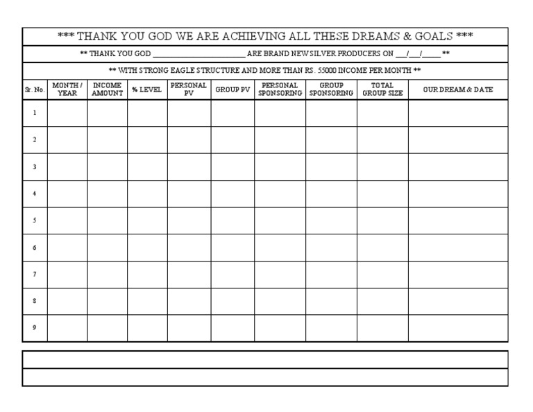Tracking Sheet | PDF