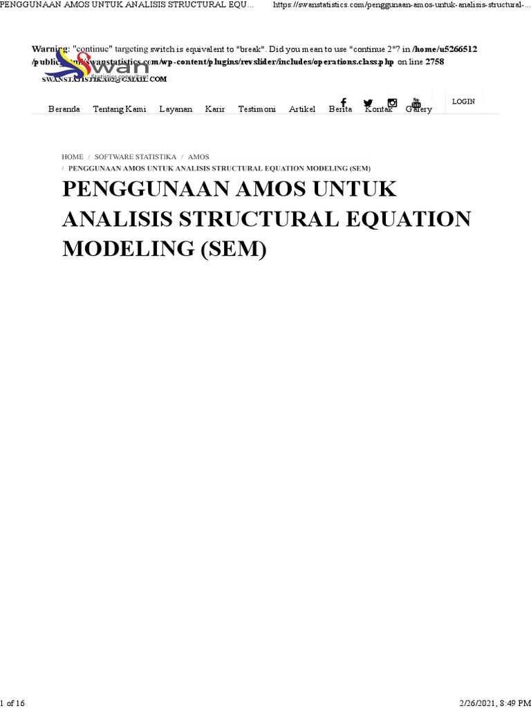 Contoh Kasus Amos | PDF